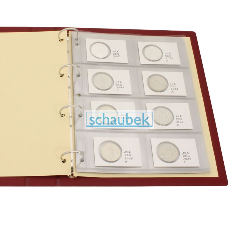 Schaubek Coin-Card-Album für 120 Coincards oder Münzenrähmchen, 31,00