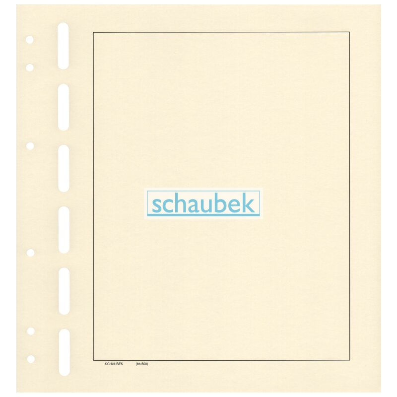 Schaubek blank sheets bb500 with border 10 sheets per pack, 16,50