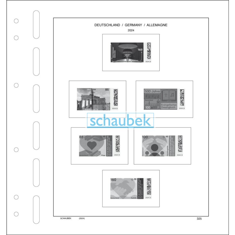 Schaubek supplement Germany 2024 - Corner margin stamps, 56,00
